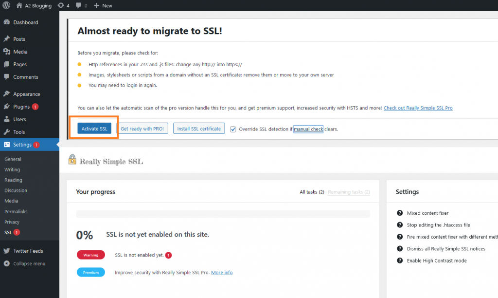 3 Cách cài đặt và sử dụng Really Simple SSL cho WordPressZ.com Cloud VPS – Tốc Độ Cao Khởi Tạo ...